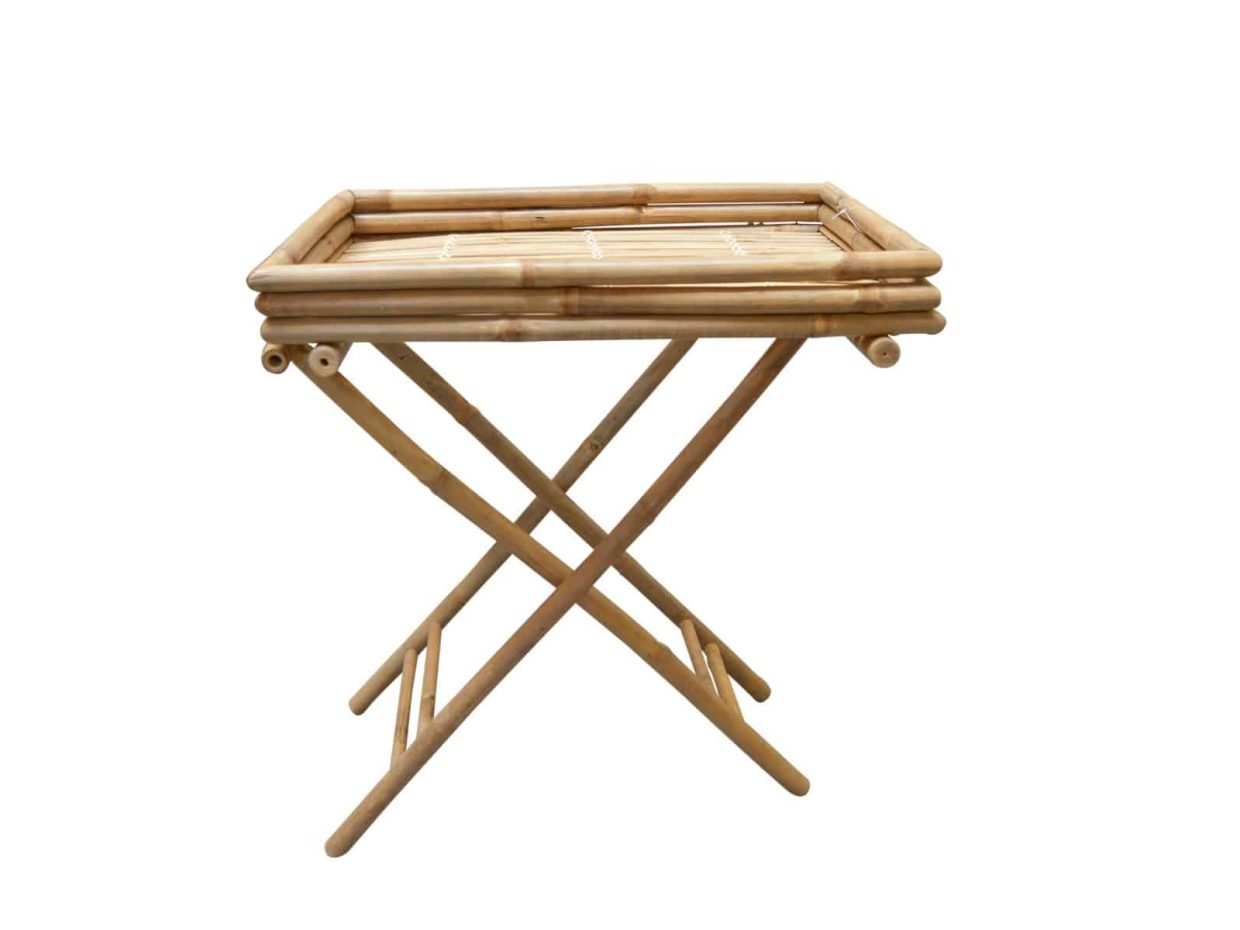 Bakkebord i Bambus - Damborg Havemøbelland